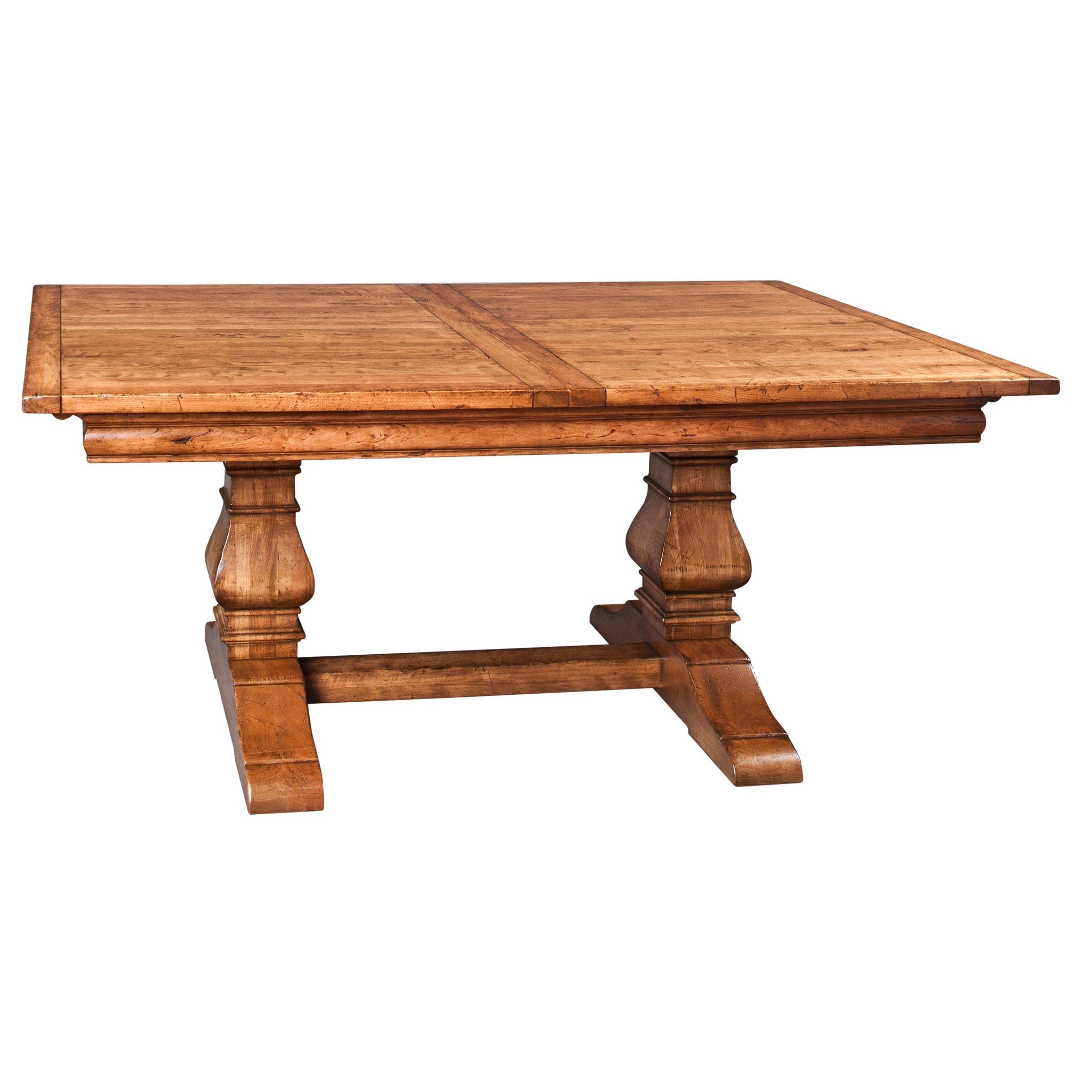 Amish Tuscany Expandable Rectangular Trestle Dining Table – Northstar Pines